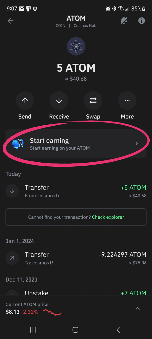 Stake ATOM Using Trust Wallet - ICI