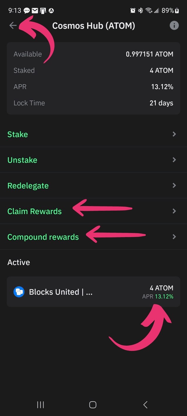 Stake ATOM Using Trust Wallet - ICI
